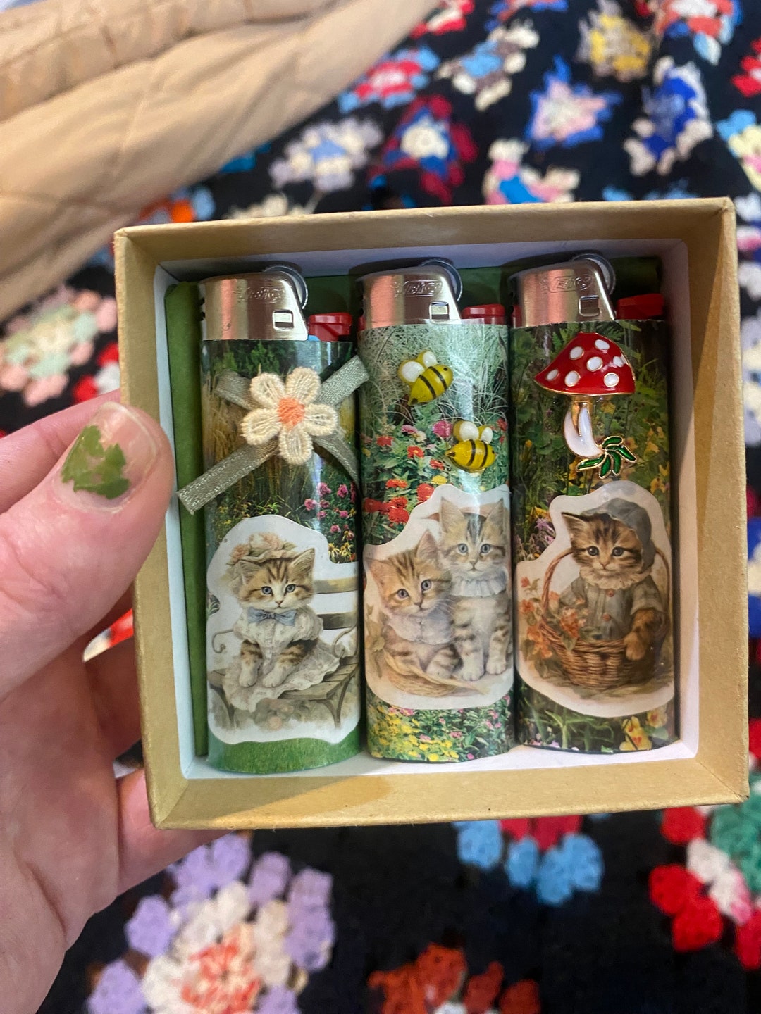 Cat Cute BIC Lighters Lighters With Vinyl Seal Cute Stoner Accessories ...