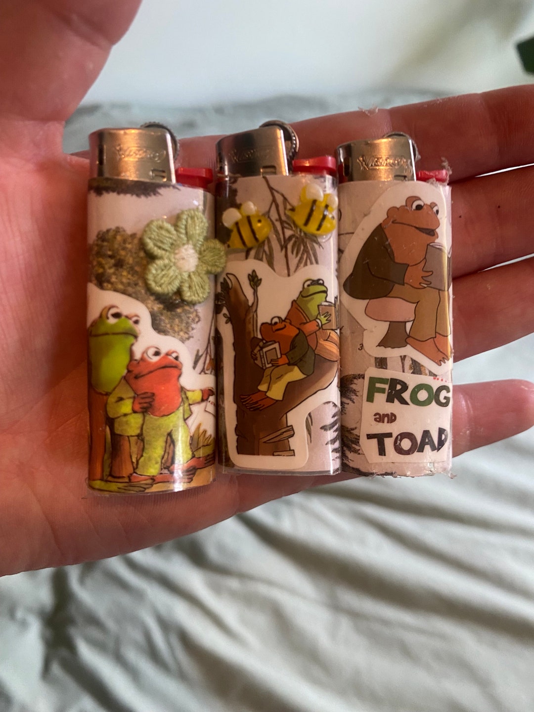 Frog and Toad Mini BIC Lighters Set of 3 Mini Lighters With Vinyl Seal ...