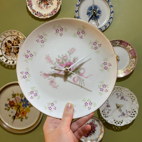 Ceramic Plate Clock - Etsy UK