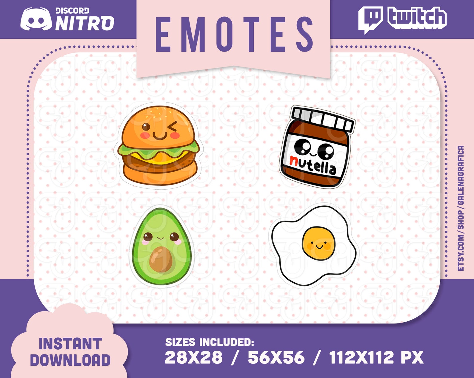 Twitch Emote Pack Kawaii / Emoji for Streamer / Emoji Kawaii - Etsy