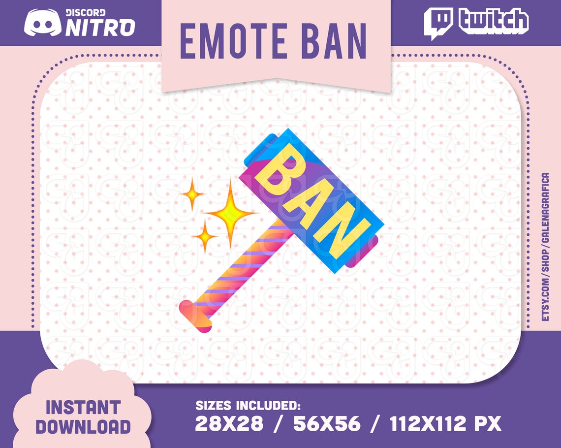 Twitch Emote BAN / Emoji for Streamer / Emoji BAN for Discord Nitro ...