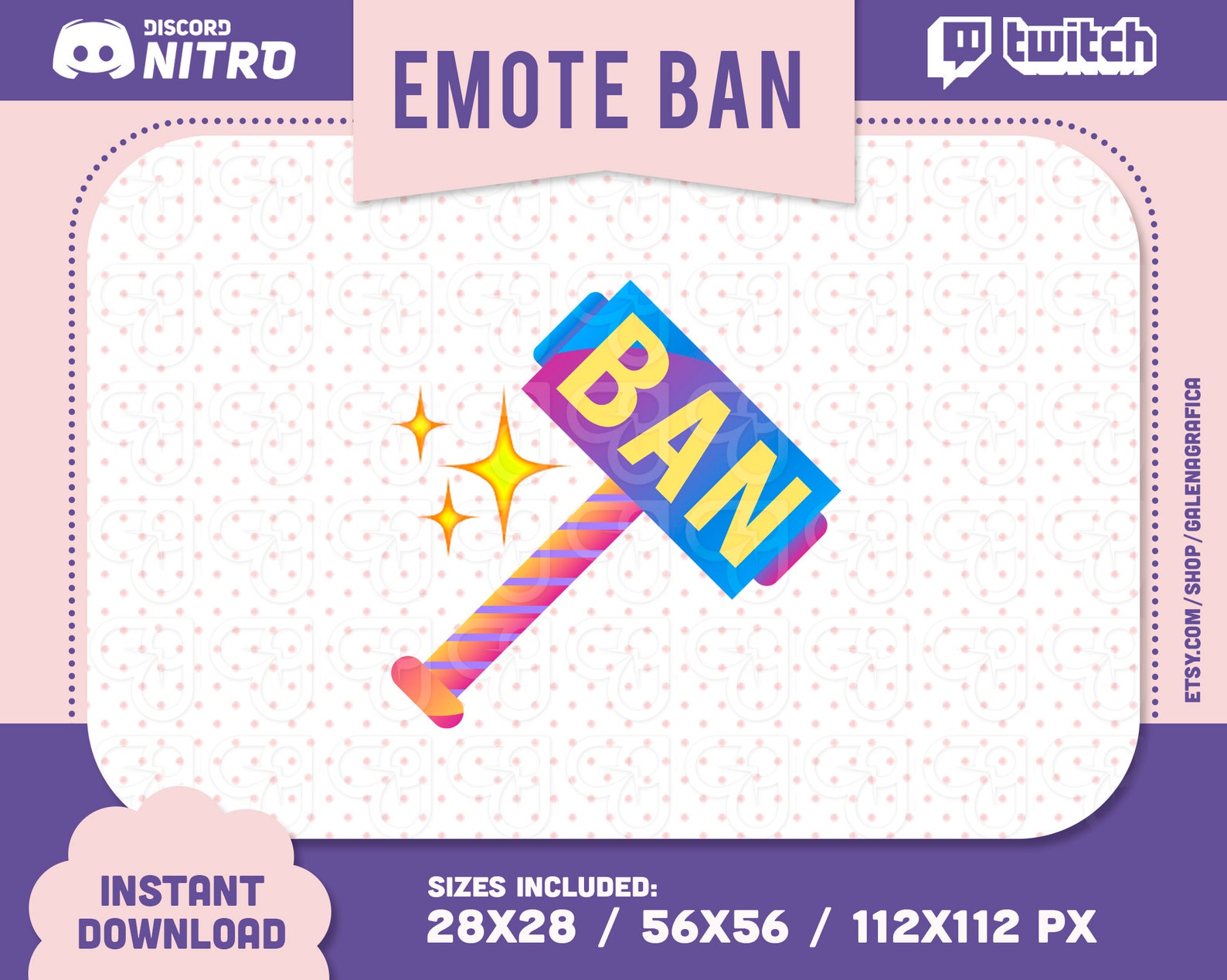 Twitch Emote BAN / Emoji for Streamer / Emoji BAN for Discord Nitro ...