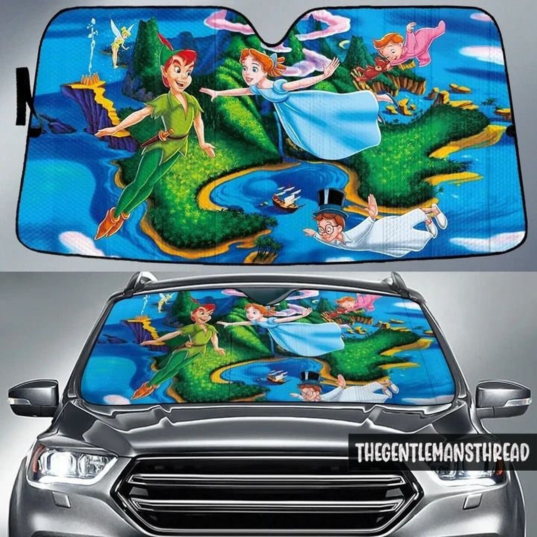 Peter Pan Car Sun Shade Disney Peter Pan Car Sun Shade - Etsy