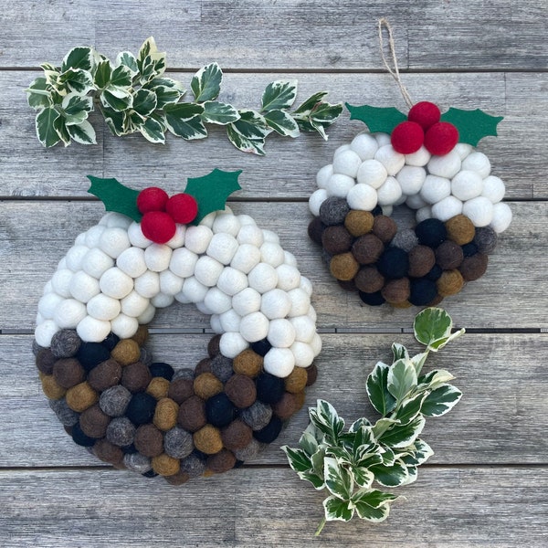 Felt Wreath - Etsy