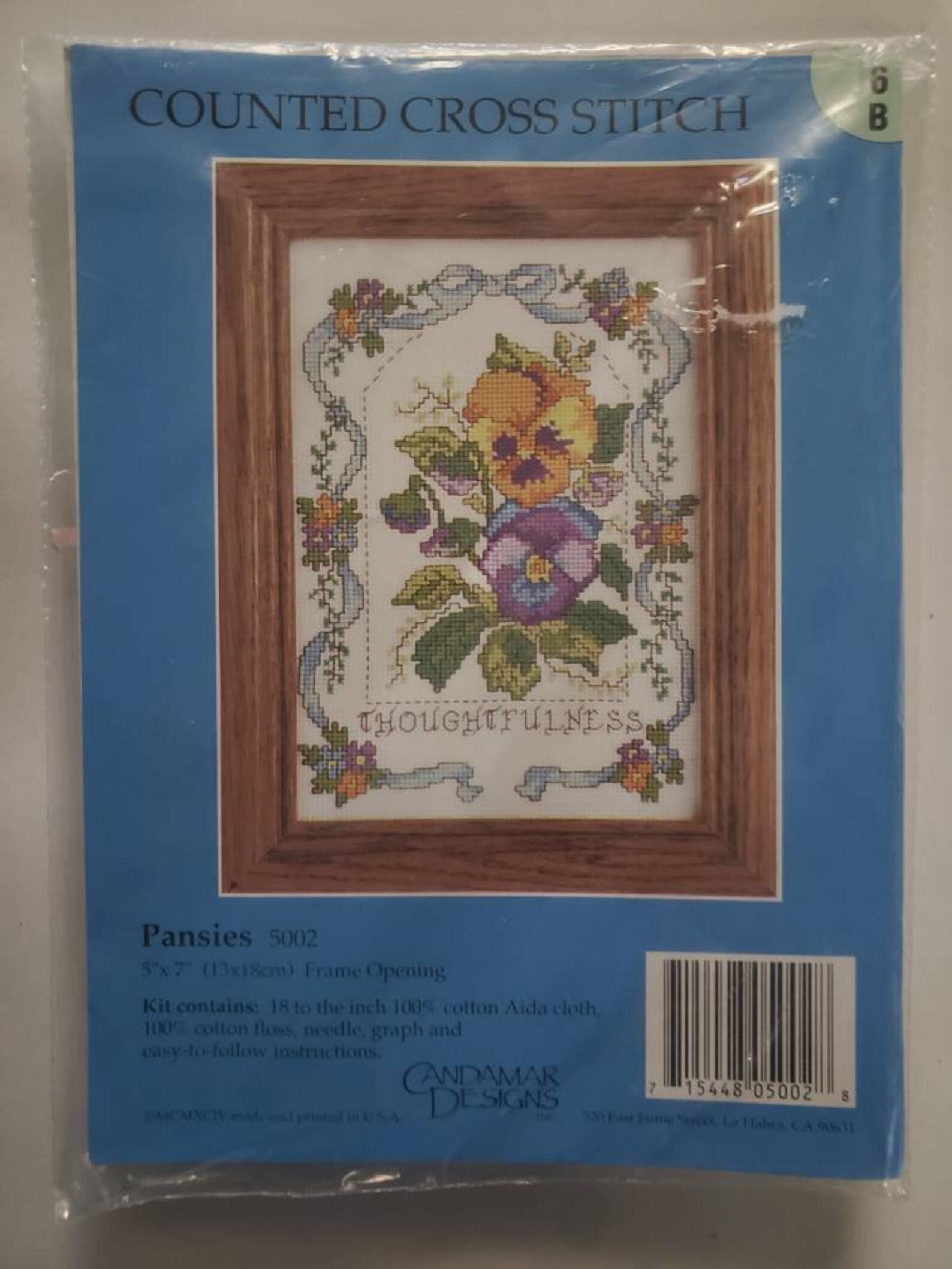 Candamar Designs Counted Cross Stitch Embroidery Kit / | Etsy