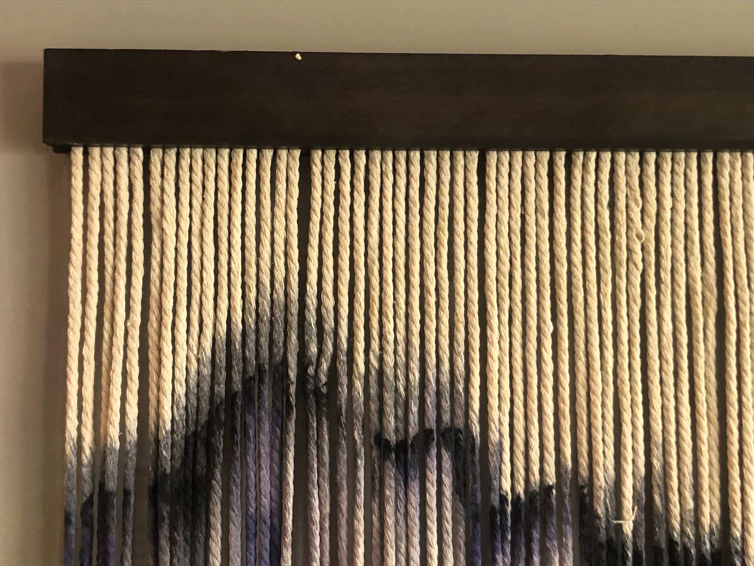 Macrame Wall Hang 36 Painted purple Rain - Etsy