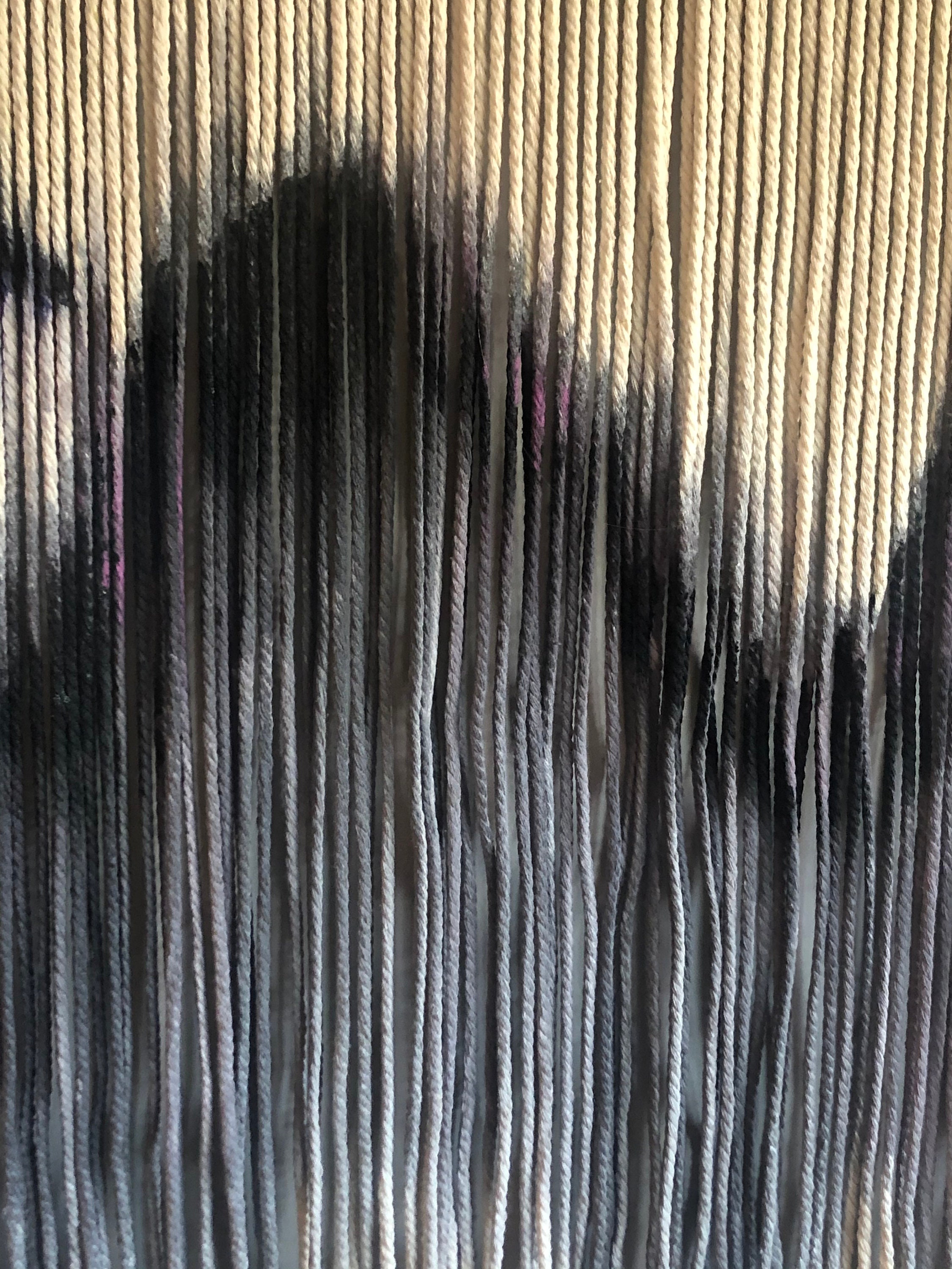 Macrame Wall Hang 36 Painted purple Rain - Etsy