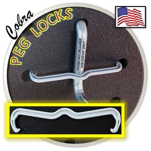 96pc PEGBOARD PEG LOCKS. Clips Retain Hook in Place. 1/4 & 1/8 - Etsy