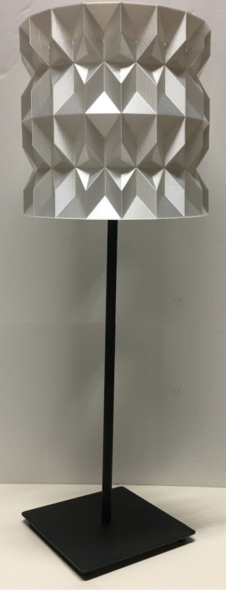 Lamp Shade - 3D Printed Pearl White Low Poly for Ikea Lights - Etsy