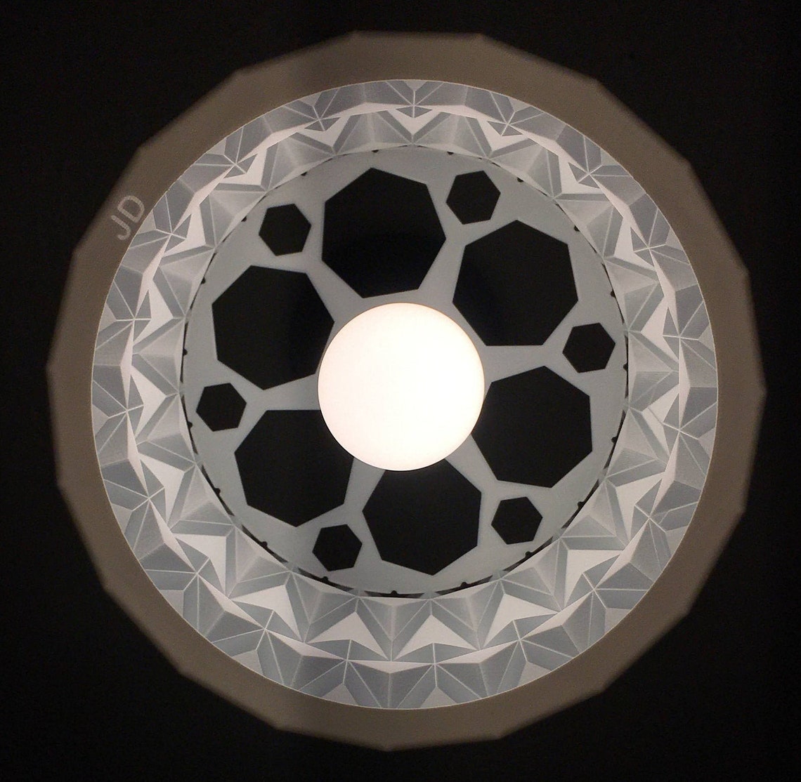 Lamp Shade - 3D Printed Pearl White Low Poly for Ikea Lights - Etsy