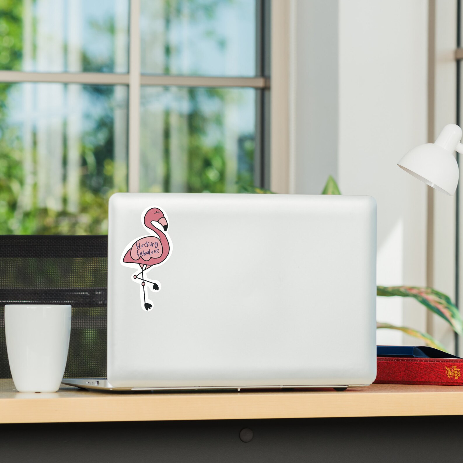 Pink Flamingo Water Bottle Sticker | Flocking Fabulous Pun Sticker ...