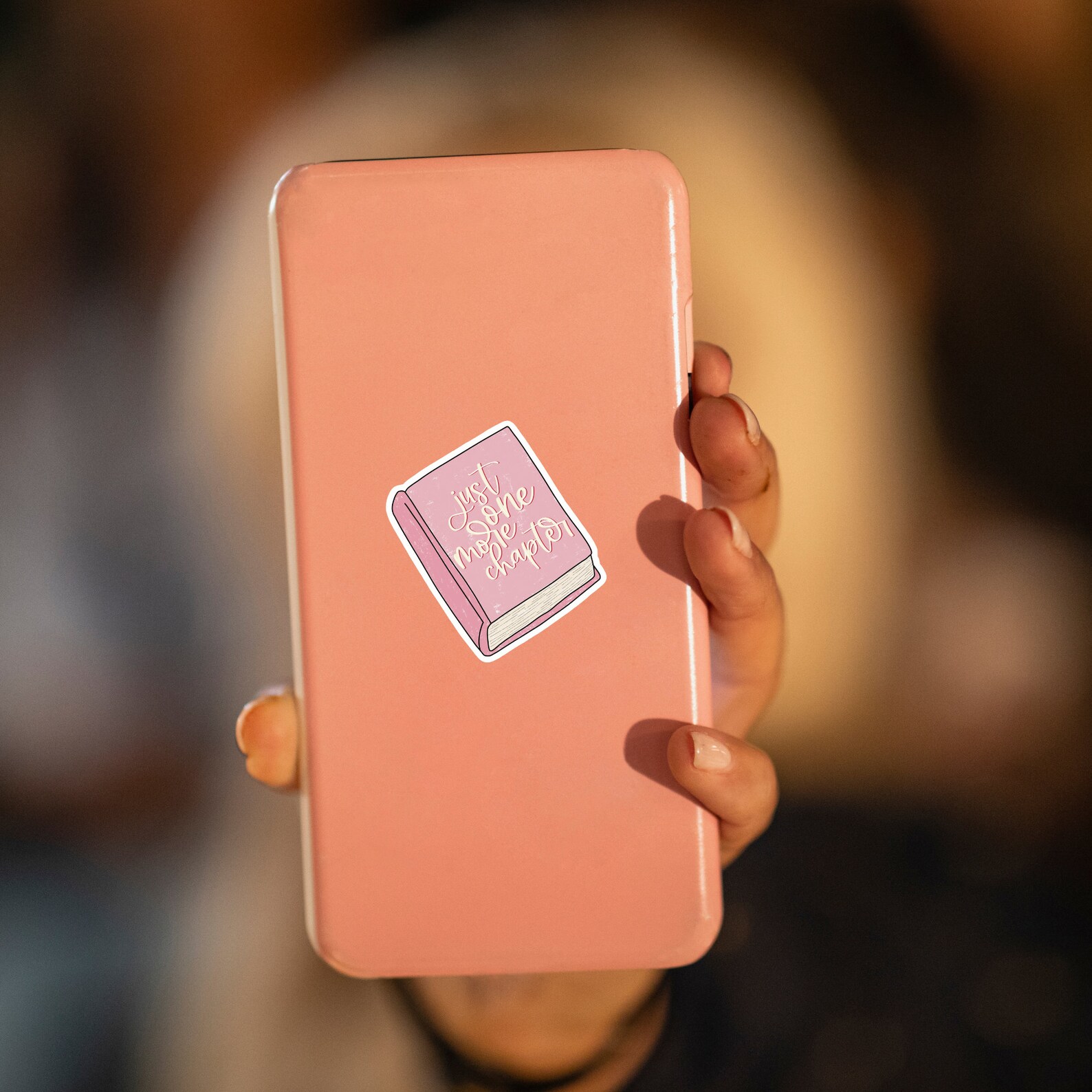 Reading Water Bottle Sticker Book Pun Sticker Just One More Chapter ...