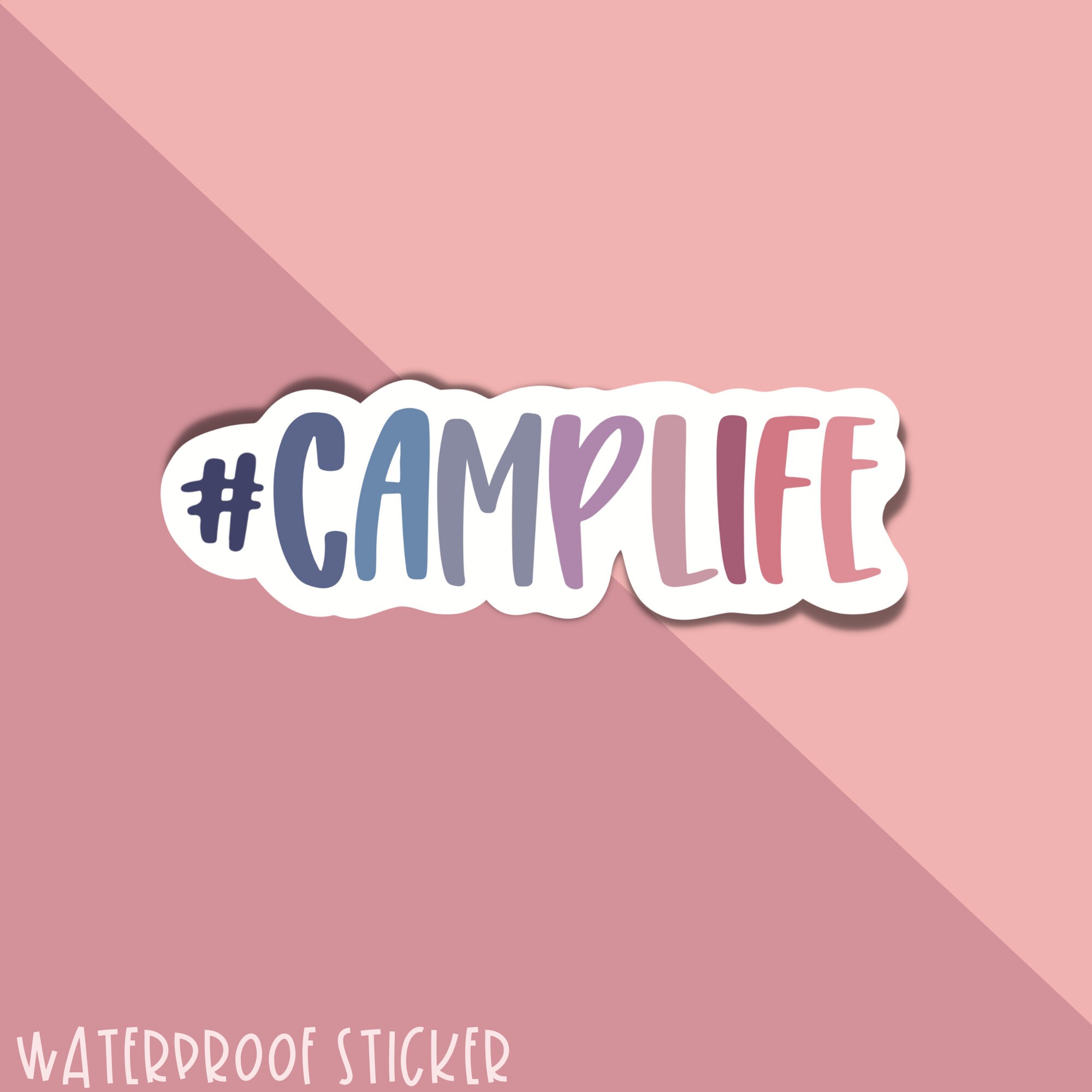 Summer Camp Water Bottle Sticker Camp Counselor Sticker | Etsy