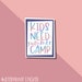 Summer Camp Water Bottle Sticker Camp Song Sticker Fred - Etsy
