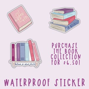 Reading Water Bottle Sticker| Book Pun Sticker | Just One More Chapter ...