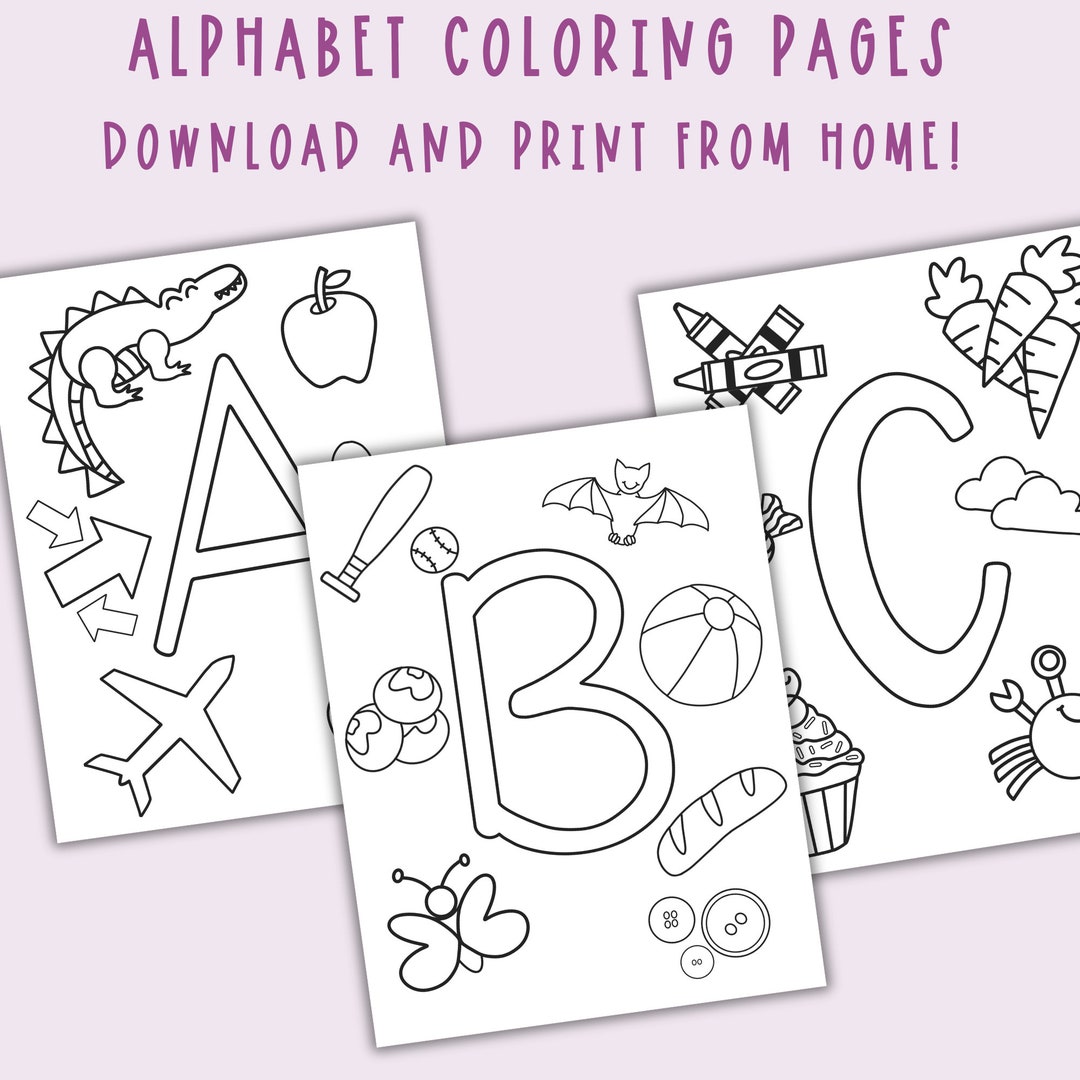 Alphabet Coloring Pages | Printable Worksheets | Toddler Activities ...