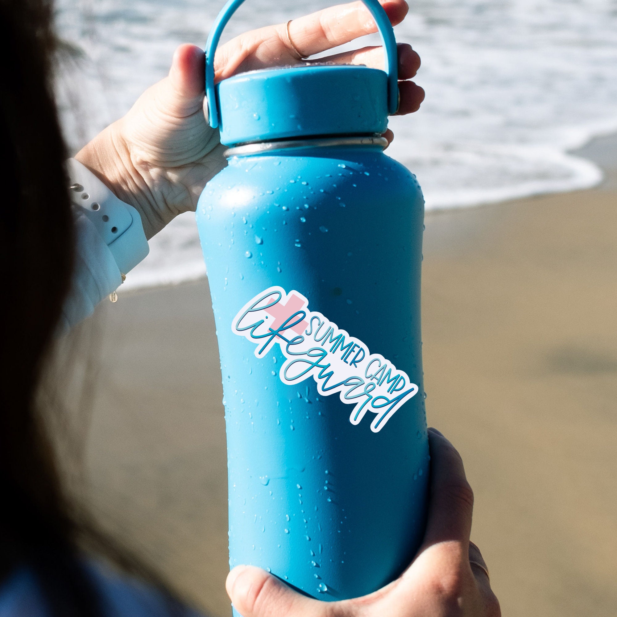 Summer Camp Water Bottle Sticker Lifeguard Sticker Gift - Etsy