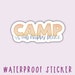 Summer Camp Water Bottle Sticker Camp Song Sticker Fred the Moose Moose ...