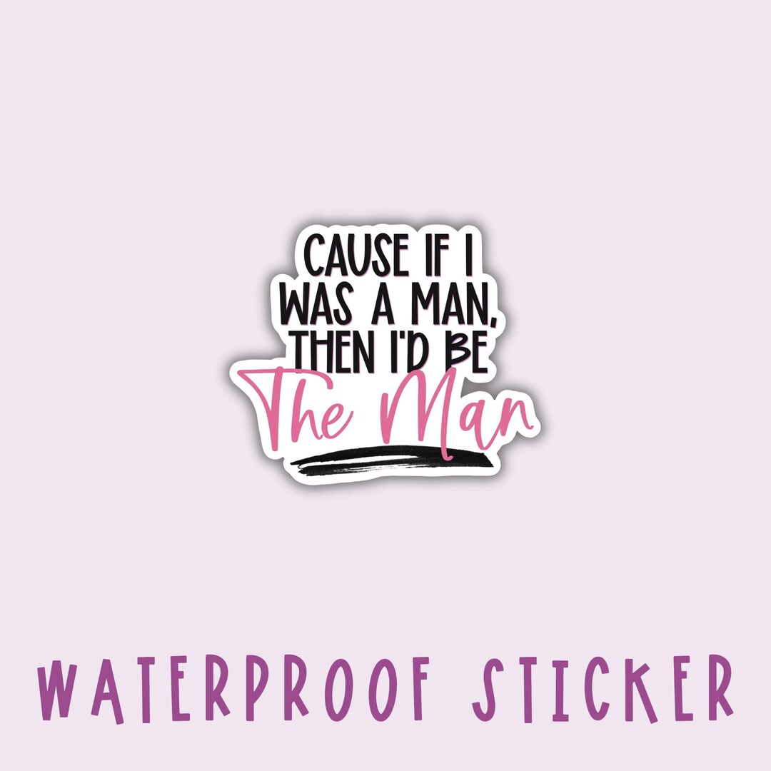 Taylor Swift Water Bottle Sticker | the Man Lyric | Lover Album ...