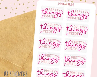 Boho Happy Mail Small Business Label Sticker for Letter - Etsy