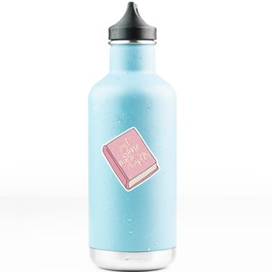 Reading Water Bottle Sticker| Book Pun Sticker | Just One More Chapter ...