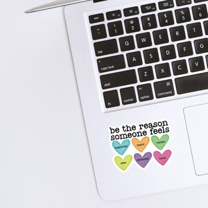 Be the Reason Someone Feels Water Bottle Sticker | Be Kind Colorful ...