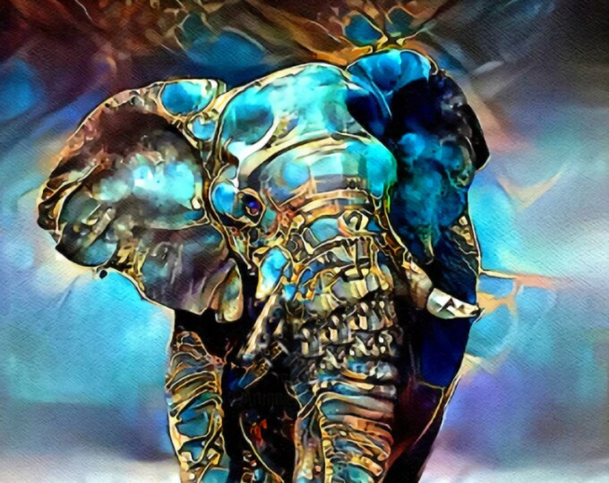 Junior Elephant DIY 5D Diamond Painting Kit Full Square and - Etsy