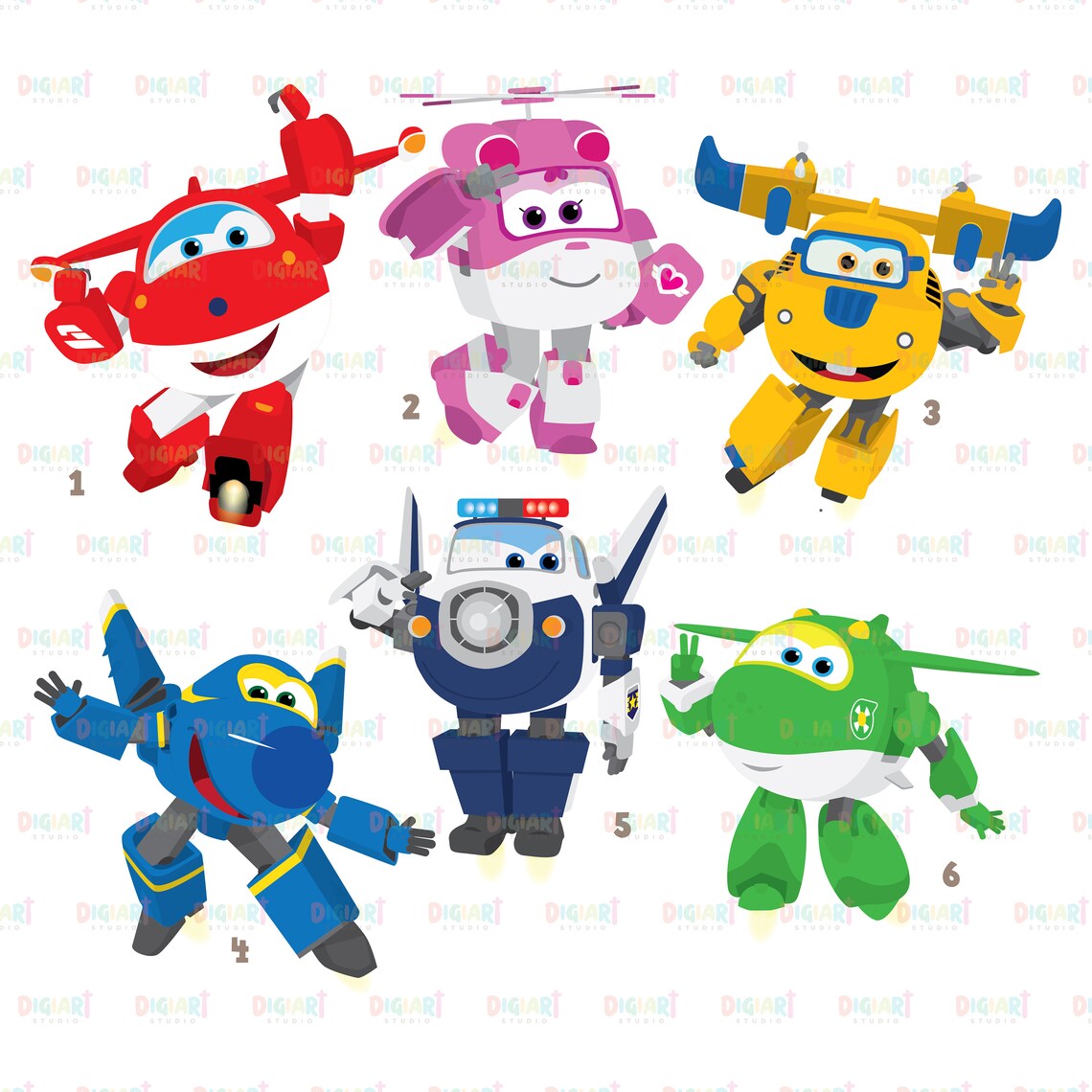 DESCARGA INSTANTE Super Wings Clip Art Superwings Clipart | Etsy