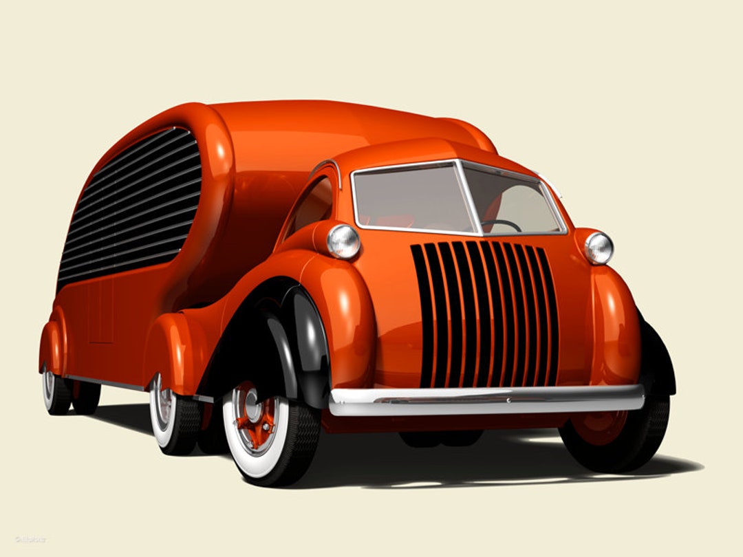 1939 COE Streamline Truck Art Print: Alexis De Sakhnoffsky Digital ...
