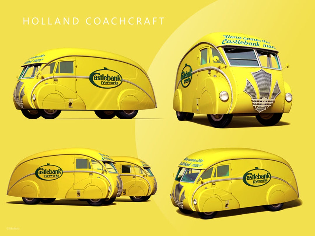 1930s Holland Coachcraft Streamline Truck Art: Vintage Digital ...