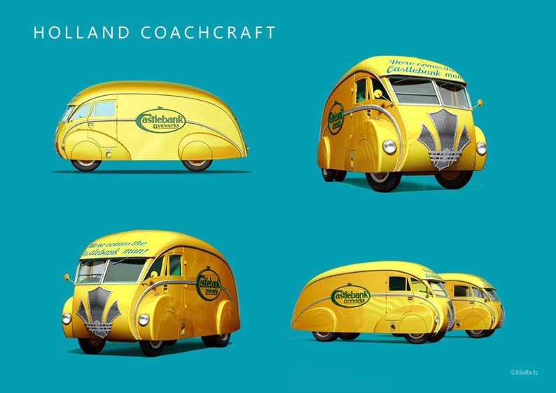 Holland Coachcraft Streamline Truck 1930s, Digital Rendering, Size A3 ...