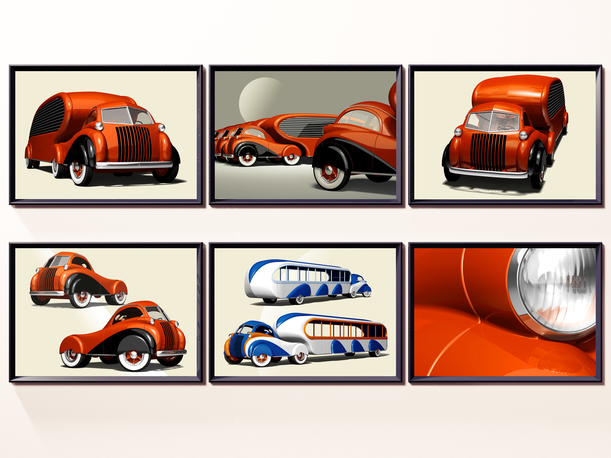 1939 COE Streamline Truck Art Print: Alexis De Sakhnoffsky Digital ...