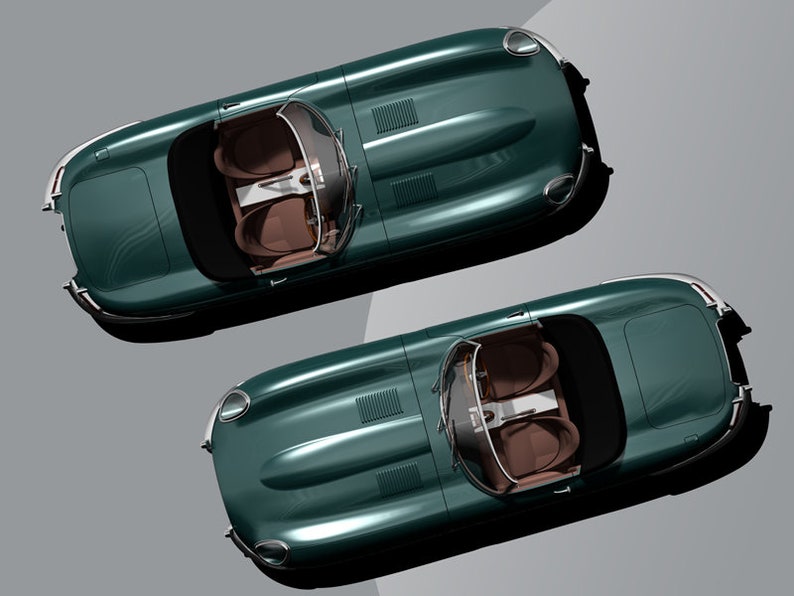 Jaguar E-type Five Digital Renderings Size: 8000 X 6000 - Etsy
