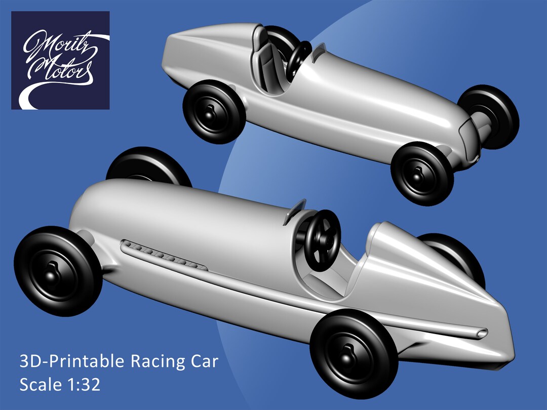 3d-printable Racing Car Based on Mercedes Silver Arrow From 1934 (STL ...