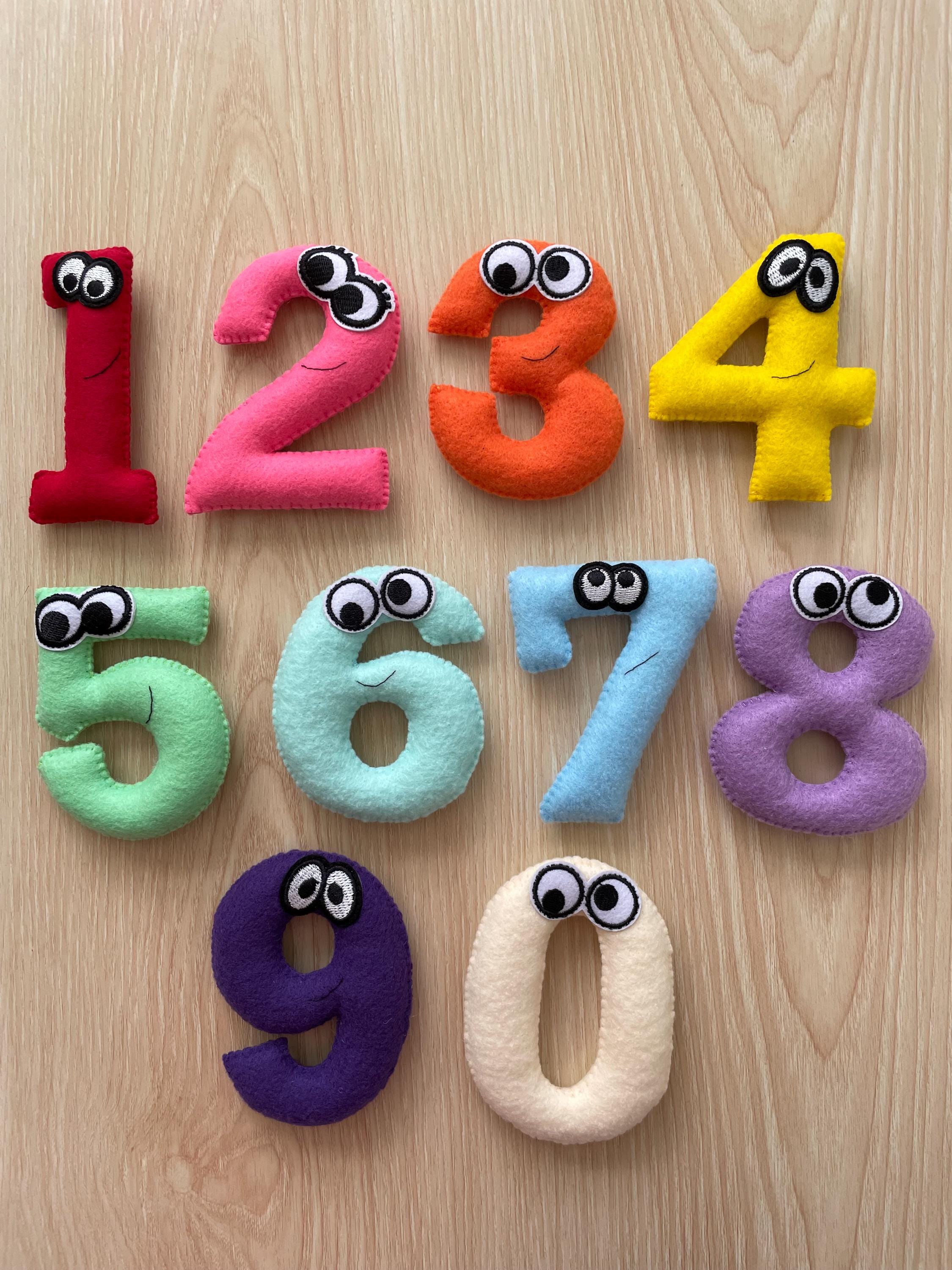 Felt Numbers Stuffed Numbers Handmade - Etsy