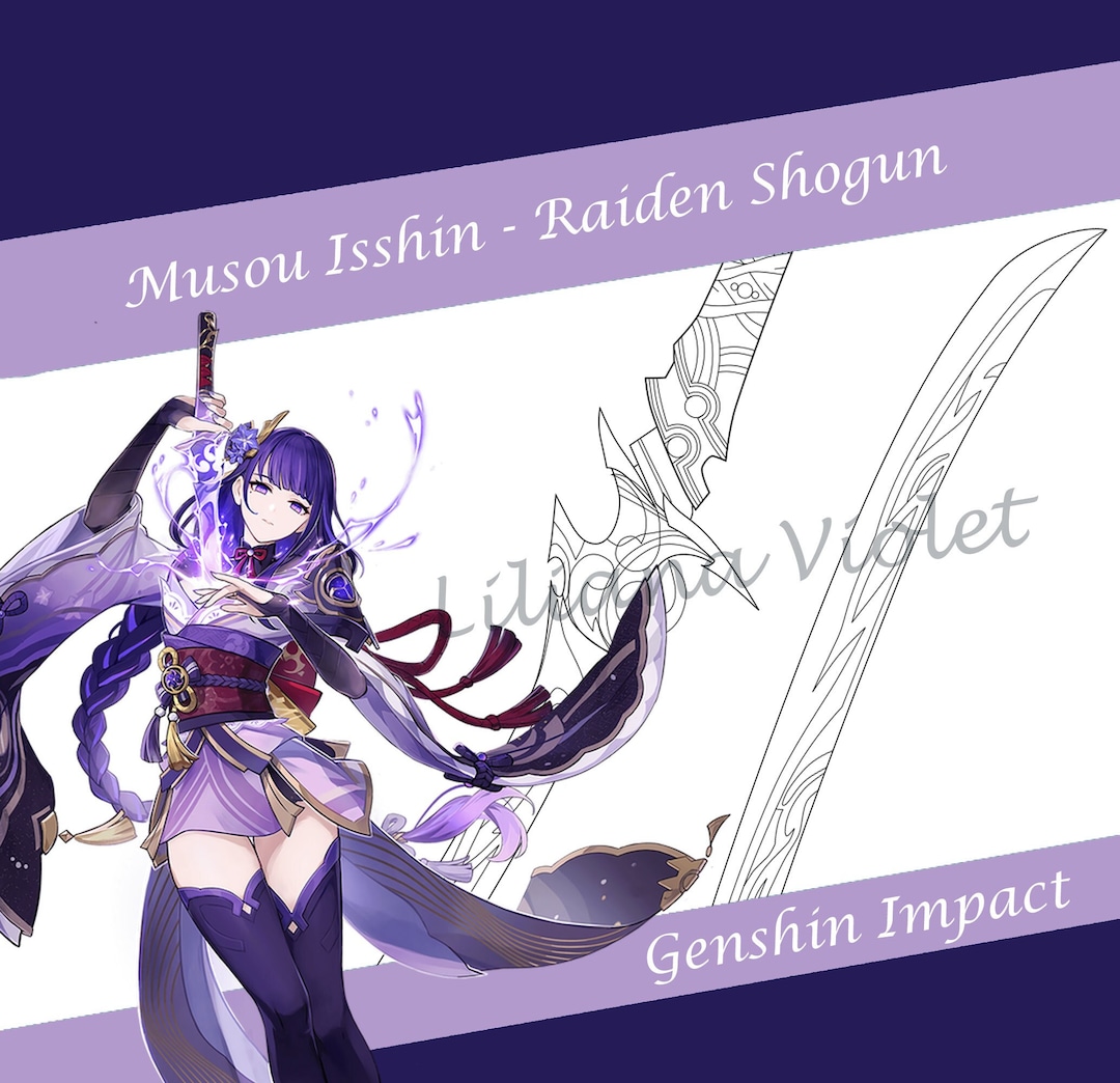 Raiden Shogun's / Raiden Ei's Musou Isshin - Blueprint - Genshin Impact ...