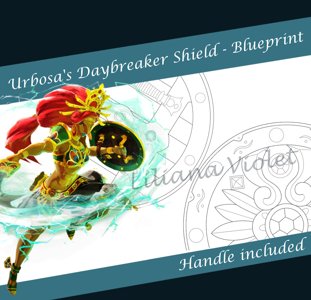 Urbosa's Daybreaker Shield With Handle - Blueprint - the Legend of ...