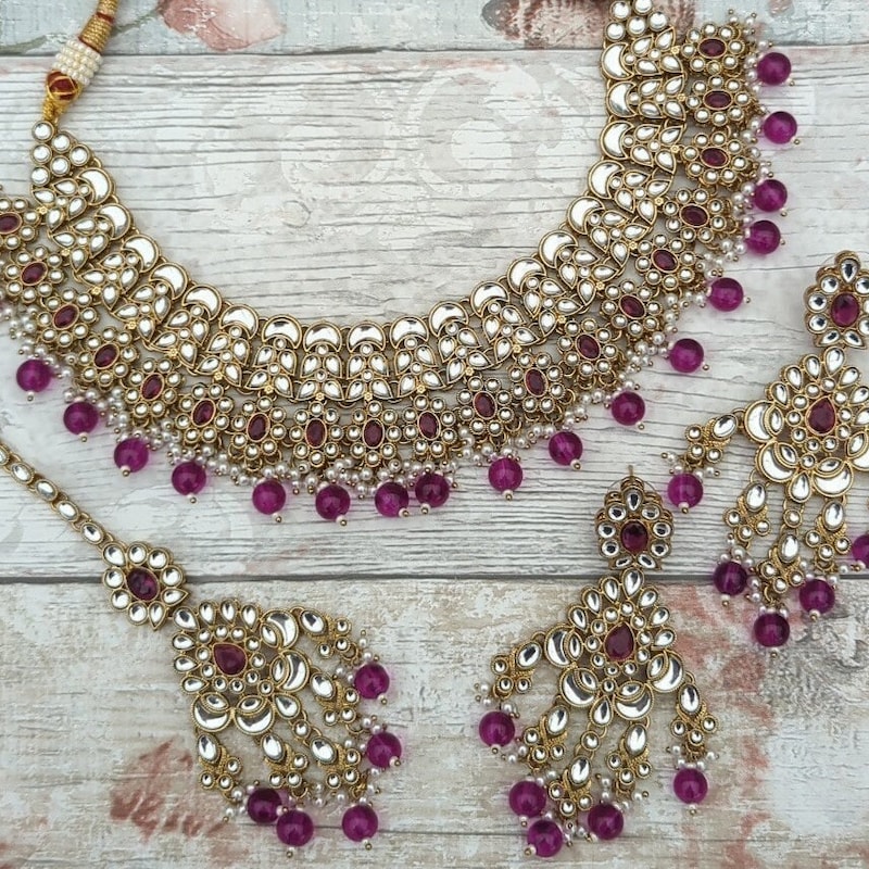 Purple Gold Jewelry - Etsy