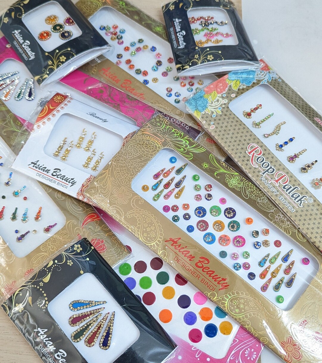 10 Packs of Bindi Designs Job Lot Indian Asian Mixed Designs - Etsy