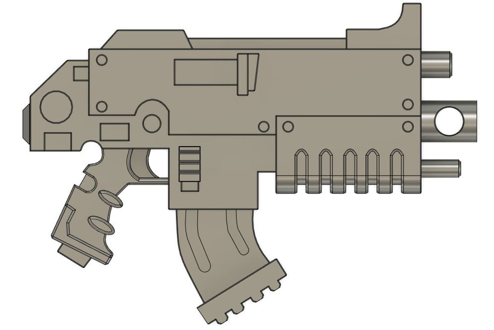 Warhammer 40K Astartes Bolter 3D Printed Model | Etsy