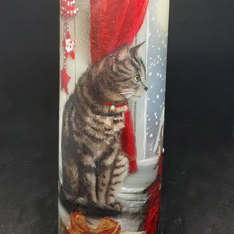 Cat Candle - Etsy