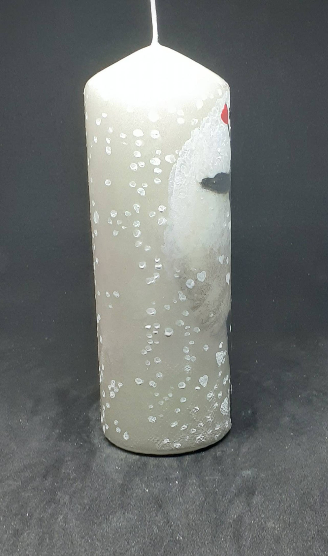 Valentine Sheep Candle.hand Painted Unique Unusual Gift. - Etsy