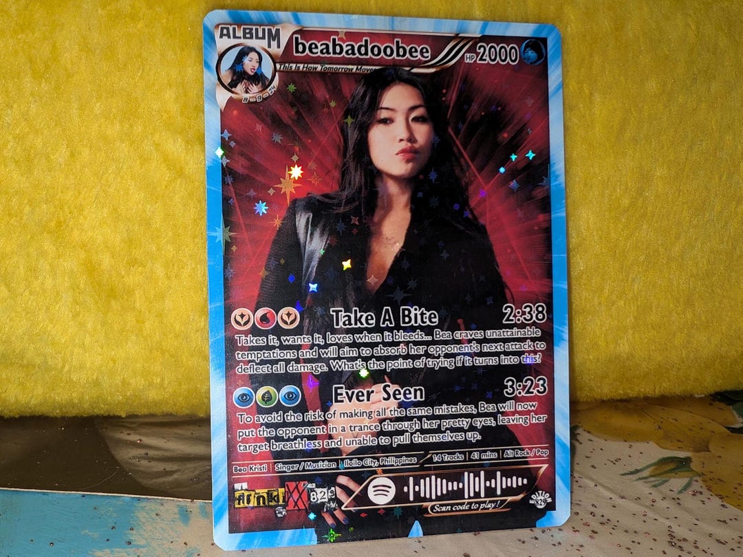 Beabadoobee this is How Tomorrow Moves Era Poké Card - Etsy