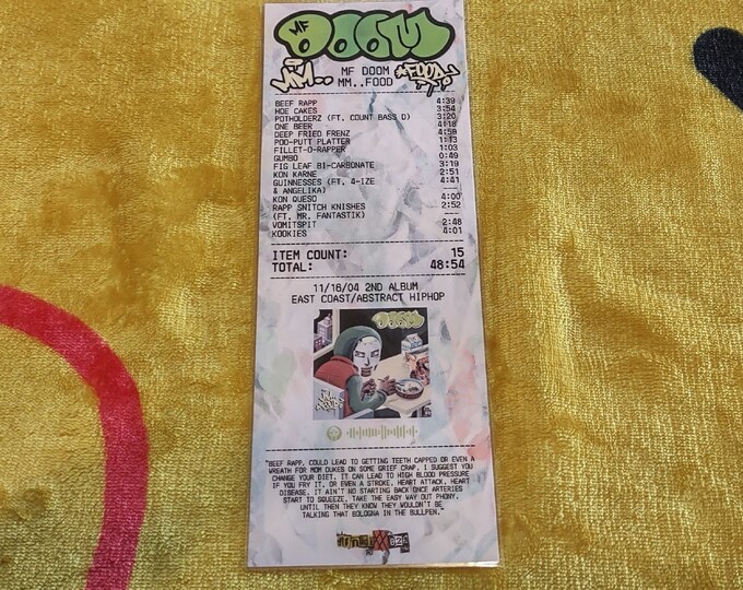 MF Doom Patch Mm Food All Caps Madvillain Metal Face 90s Hip Hop - Etsy ...