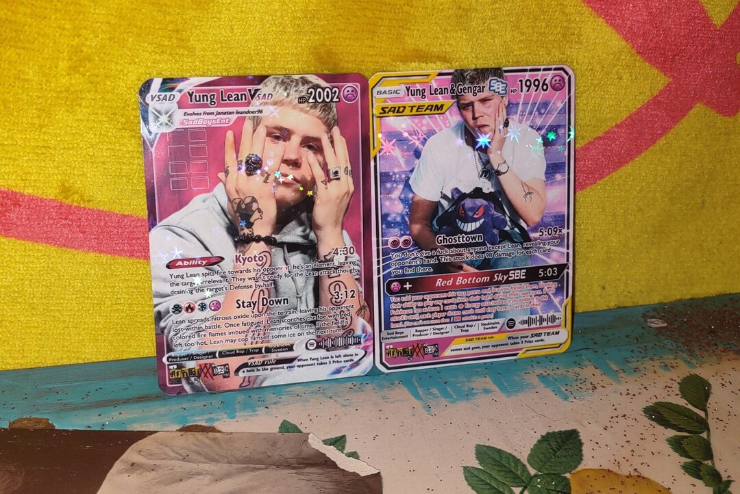 Yung Lean Pokémon Card Set - Etsy