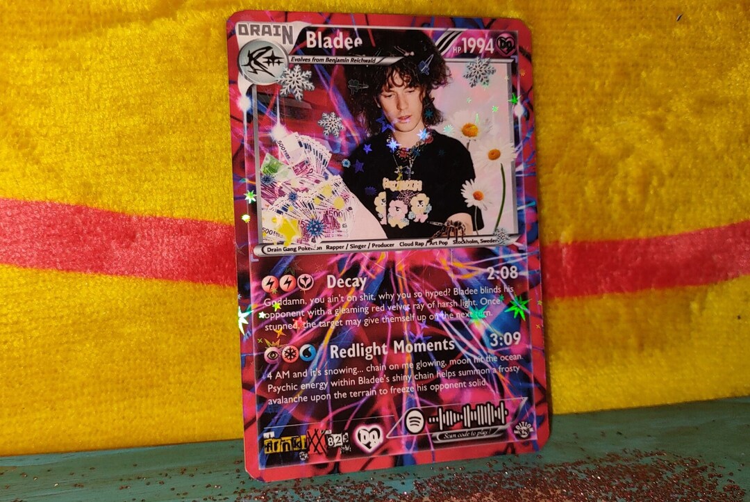 Bladee Pokémon Card - Etsy Canada