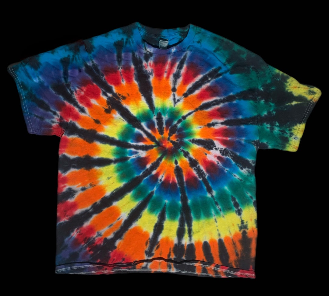 Made to Order Rainbow Spiral Tie Dye T-shirt. Psychedelic - Etsy