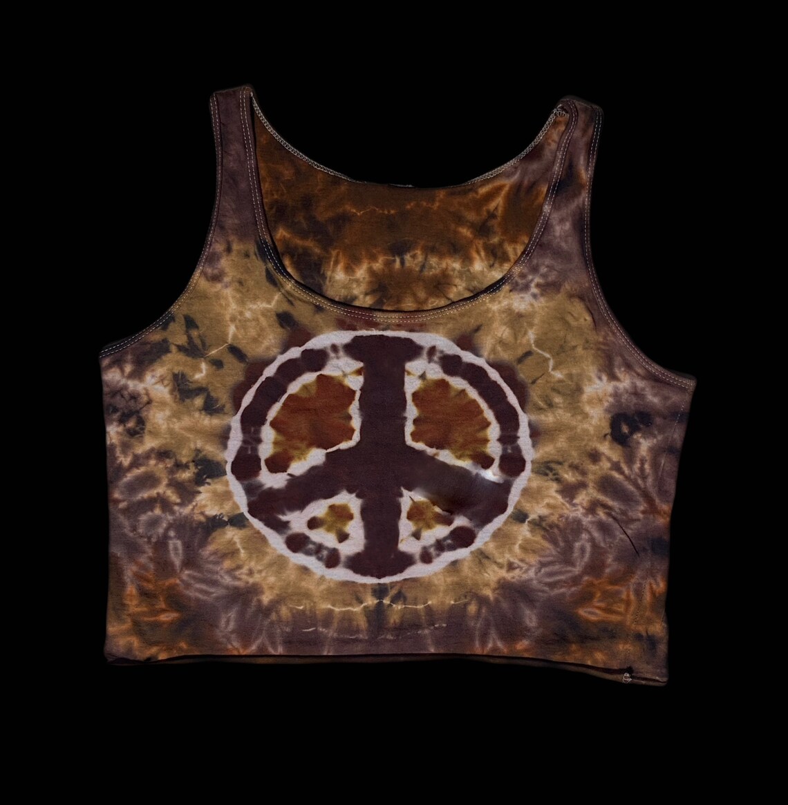 Made to Order Hand Dyed Brown Earth Toned Peace Sign Tie Dye - Etsy