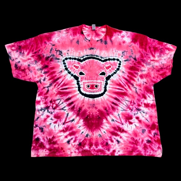Hand Dyed Made to Order Cow Tie Dye Shirt, Rainbow Cow Tie Dye, T-shirt ...
