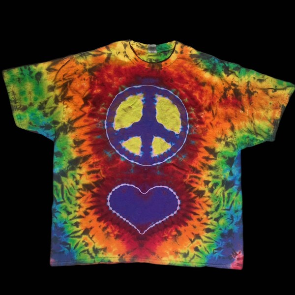 Tie Dye Peace Sign - Etsy